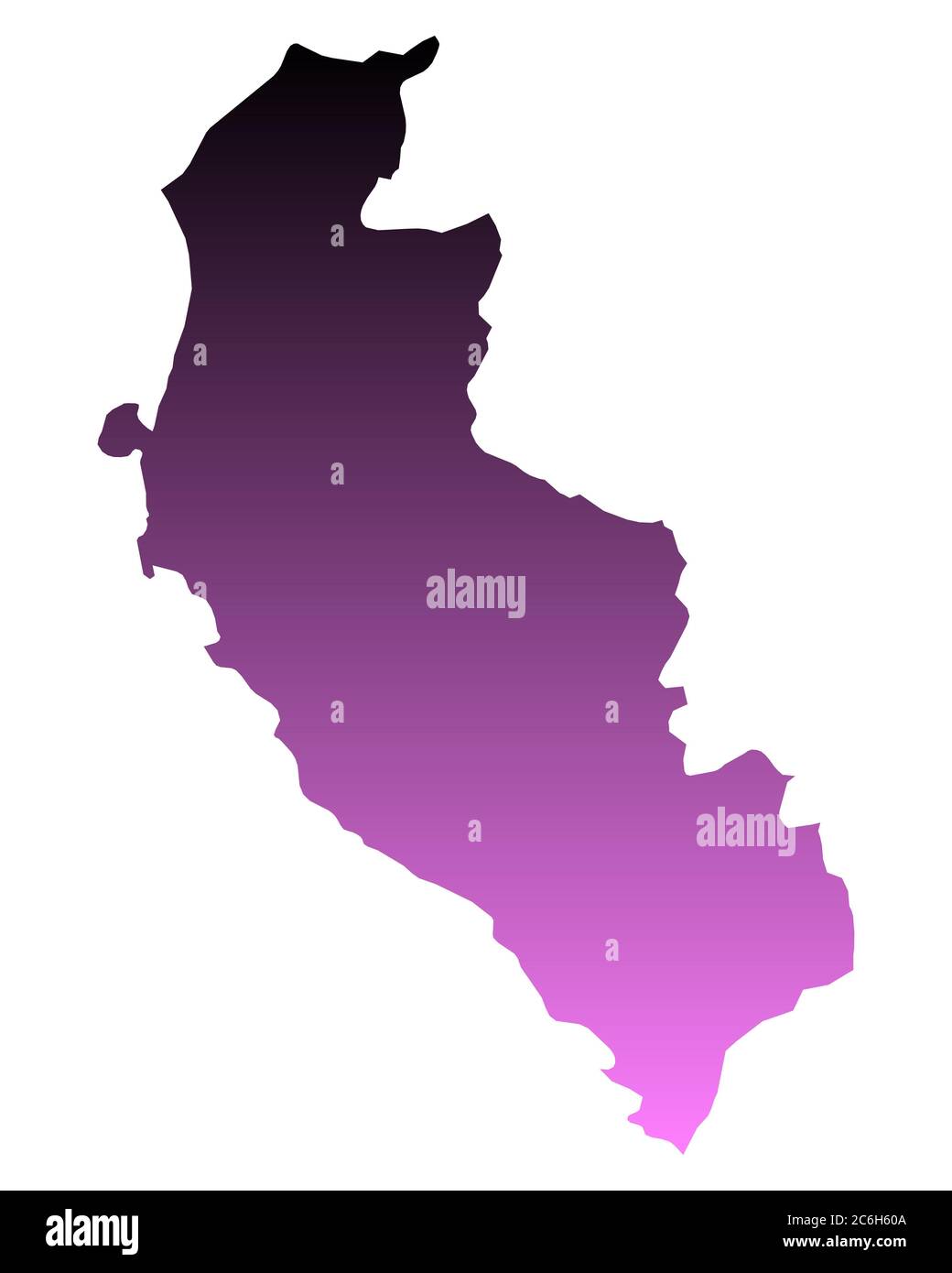 Map of Ica Stock Photo - Alamy