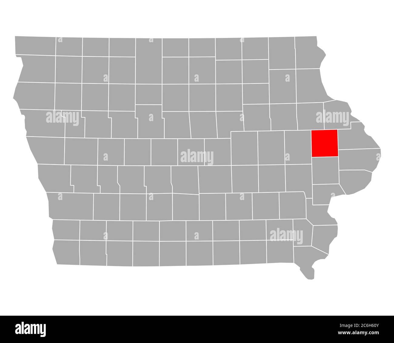 Jones county map hi-res stock photography and images - Alamy