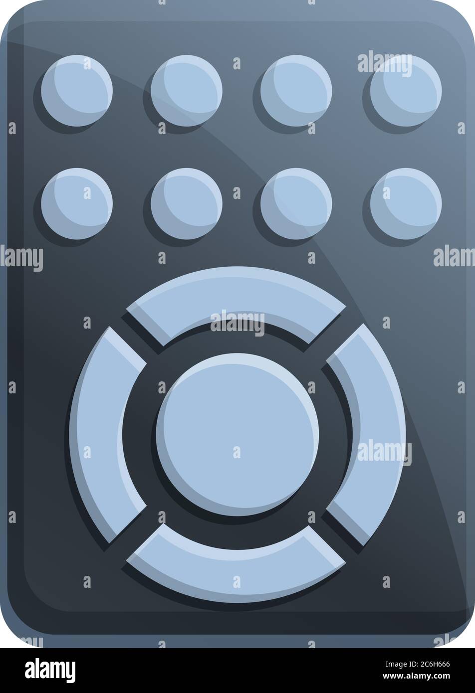 Air conditioner remote control icon. Cartoon of air conditioner remote ...