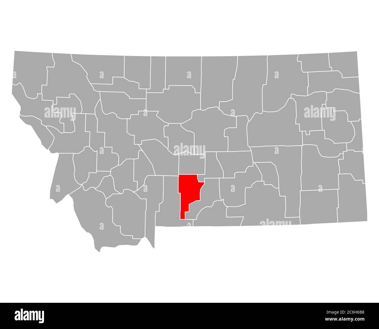 Map of Sweet Grass in Montana Stock Photo - Alamy
