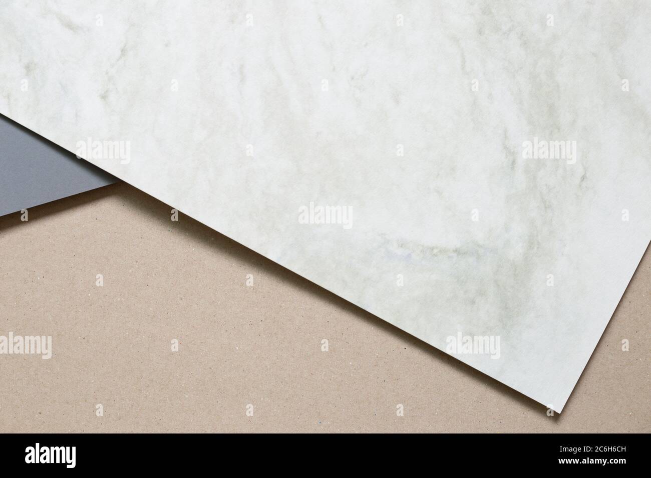 Abstract beige gray tone paper layer background Stock Photo - Alamy