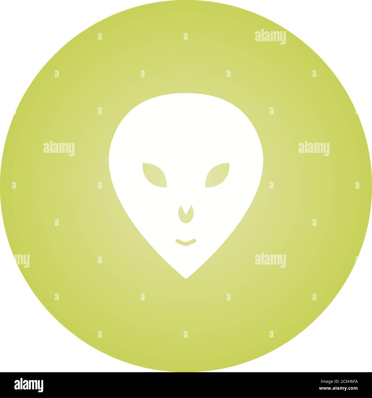 Unique Alien Face Vector Glyph Icon Stock Vector Image & Art - Alamy