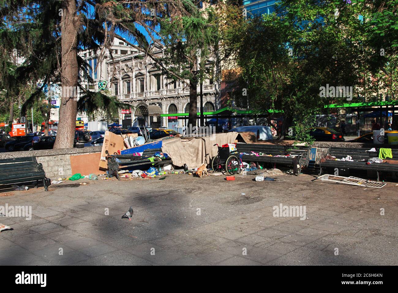 The trash in Santiago, Chile Stock Photo - Alamy