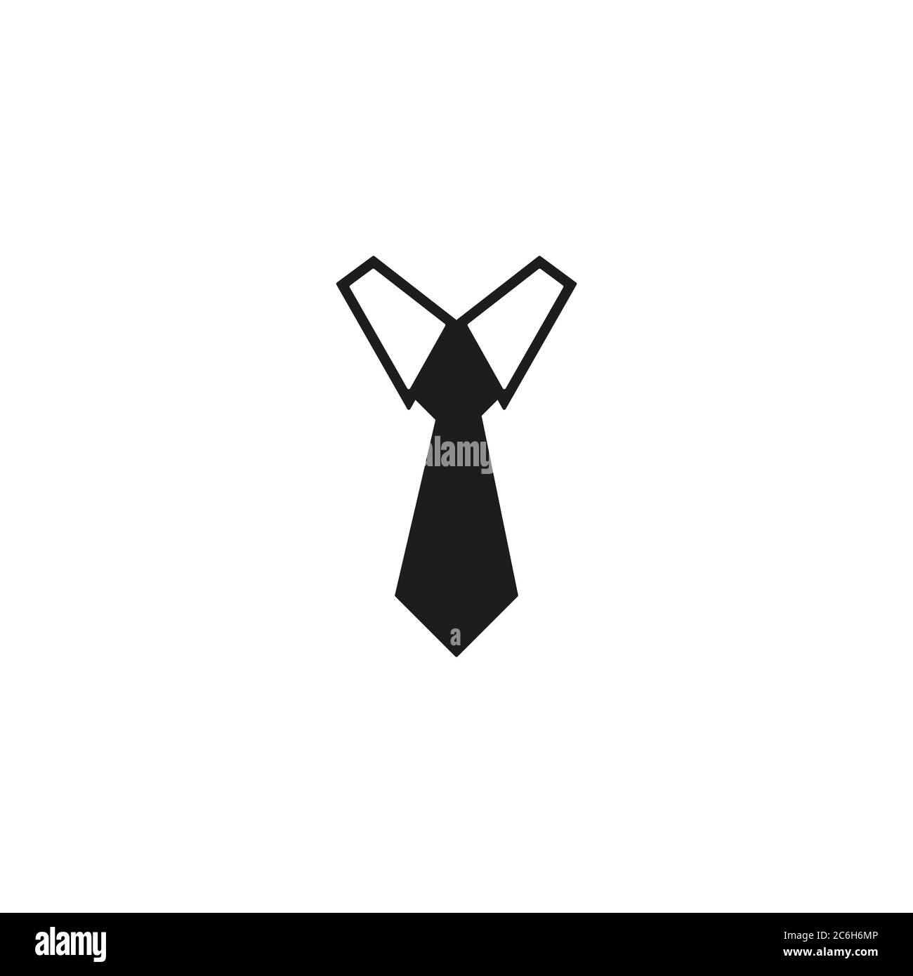 The tie icon. Necktie and neckcloth symbol. Flat Vector illustration ...