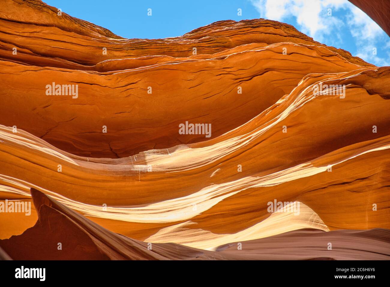 Antelope Canyon lights and rocks arizona usa Stock Photo - Alamy