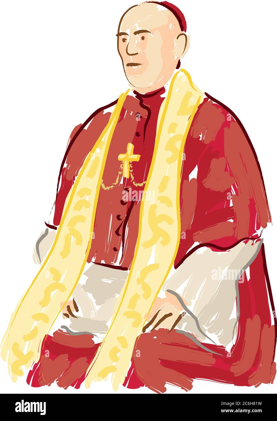 Archbishop cardinal Stock Vector Images - Alamy