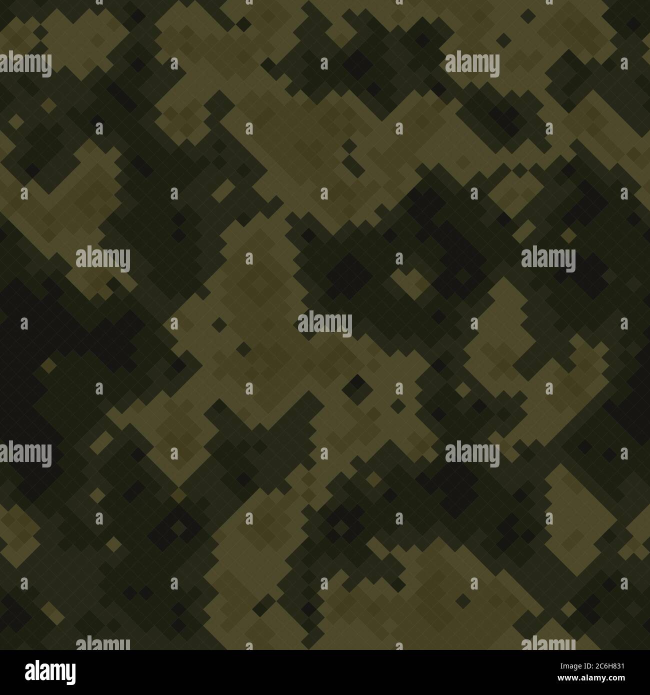 Seamless digital woodland pixel camo texture vector for army textile ...