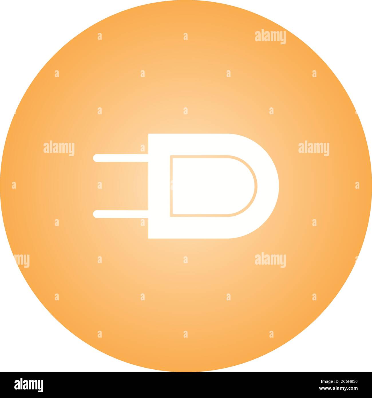 Unique Plug I Vector Glyph Icon Stock Vector Image & Art - Alamy