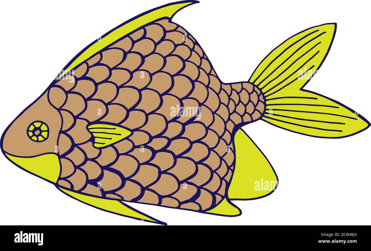 Fish Scales Fins Stock Vector Images - Alamy