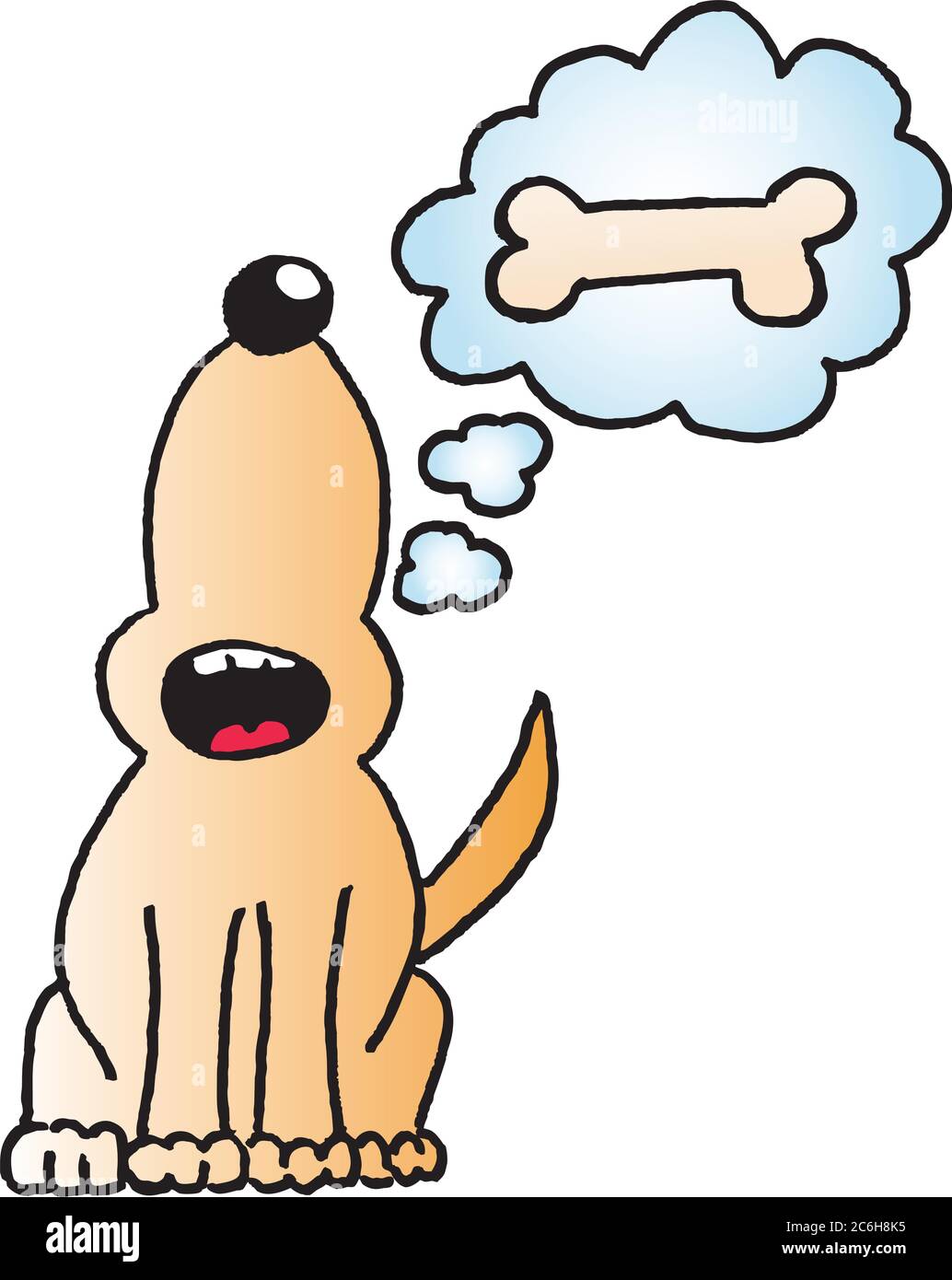 dog and bone Stock Vector Image & Art - Alamy