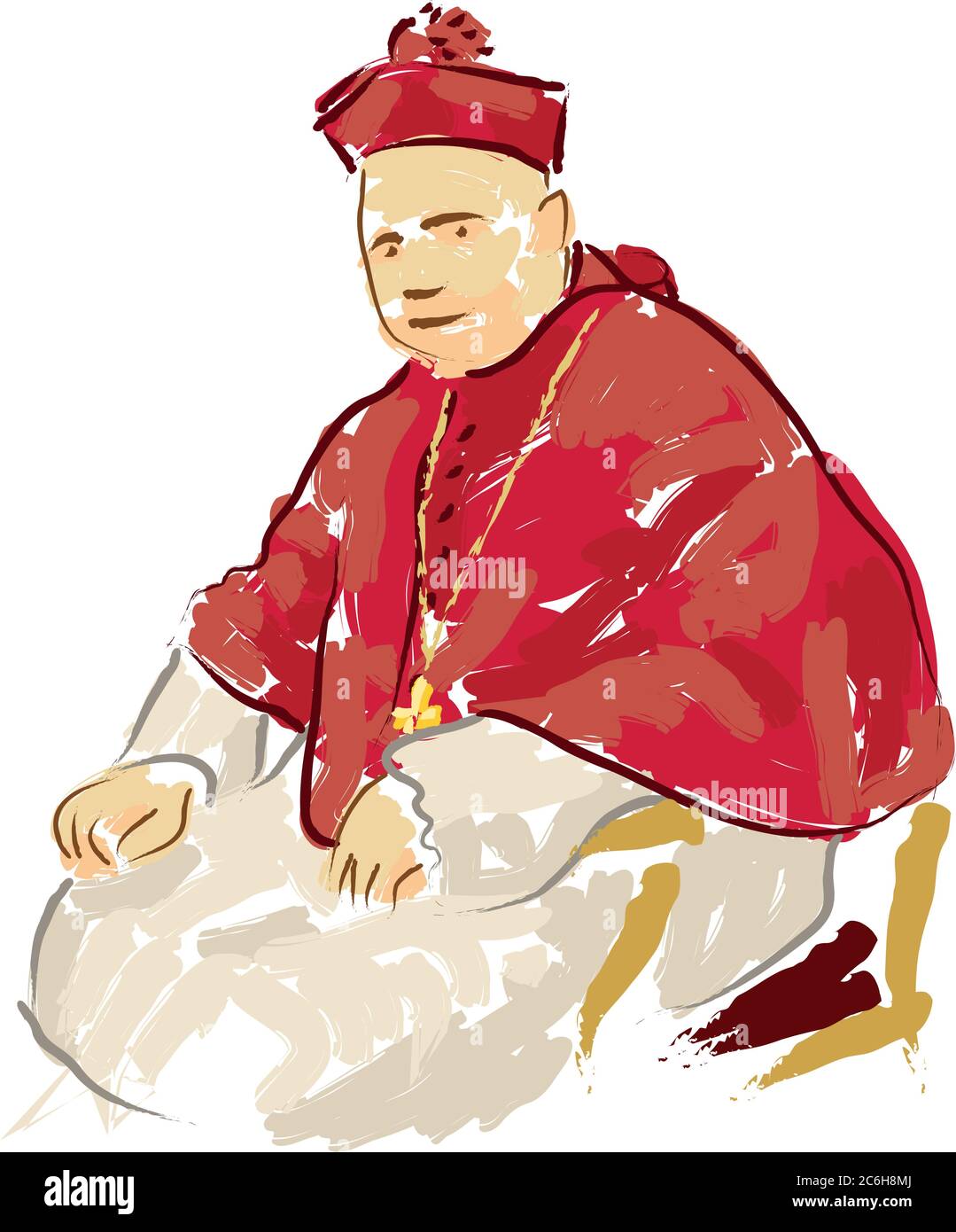 Historical clergy portrait Cut Out Stock Images & Pictures - Alamy