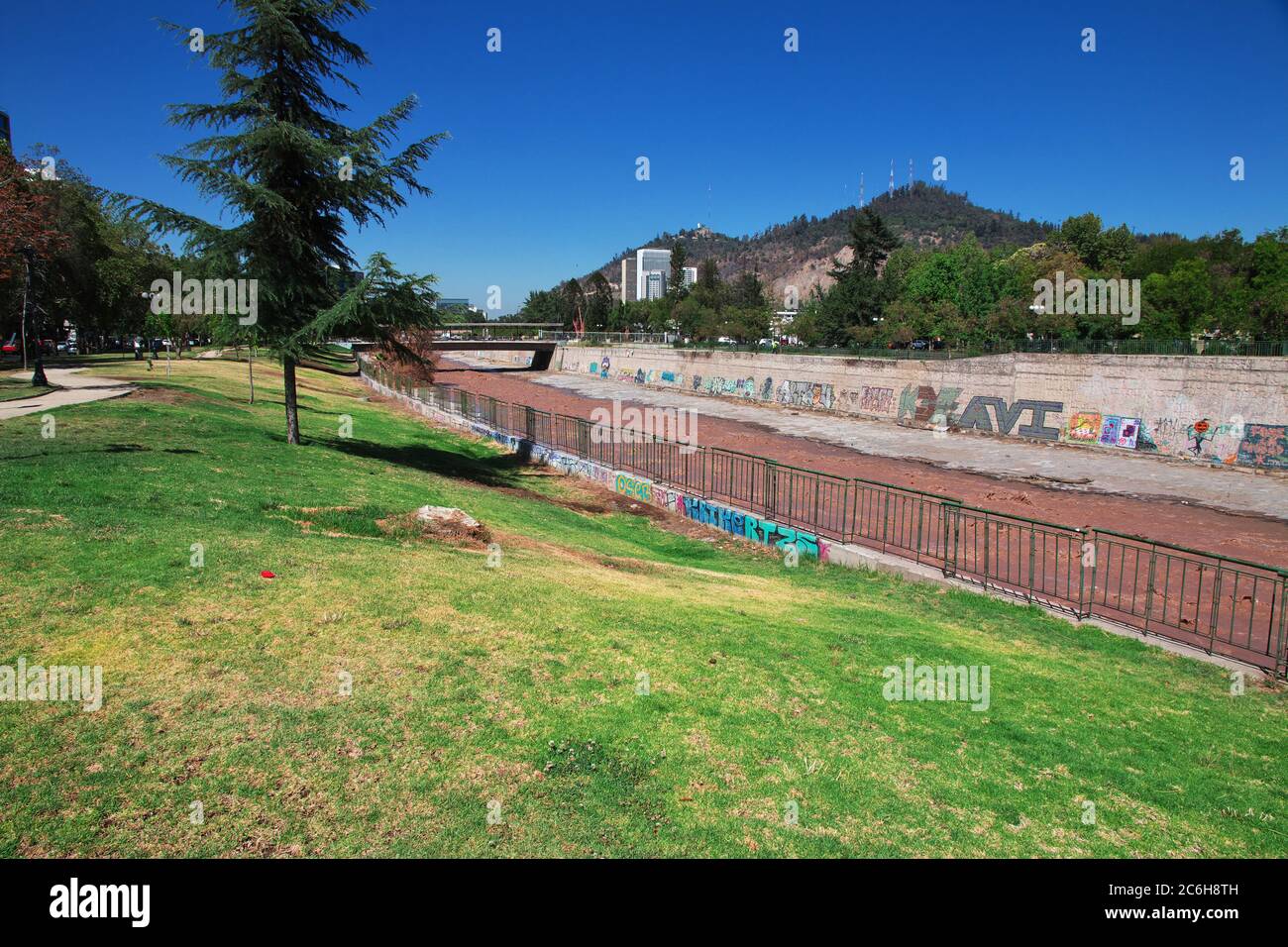 Mapocho River in Santiago, Chile Stock Photo - Alamy