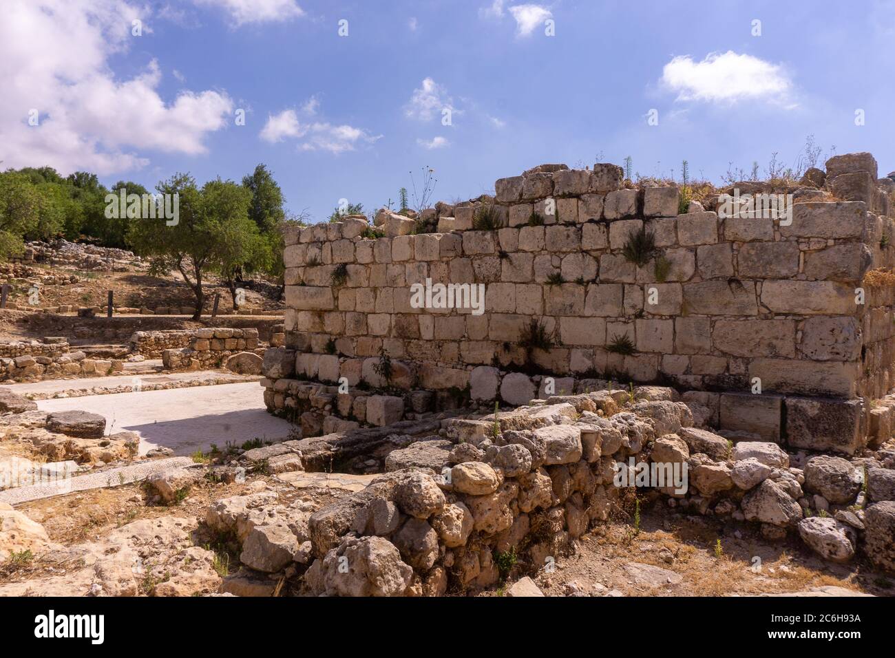 Biblical Shiloh ruins of historic town in Samaria Stock Photo - Alamy