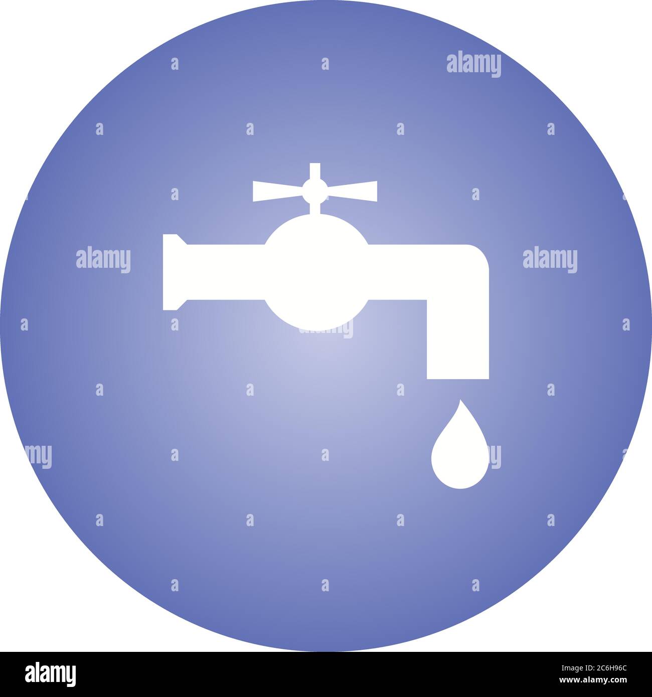 Unique Water Tap Vector Glyph Icon Stock Vector Image & Art - Alamy