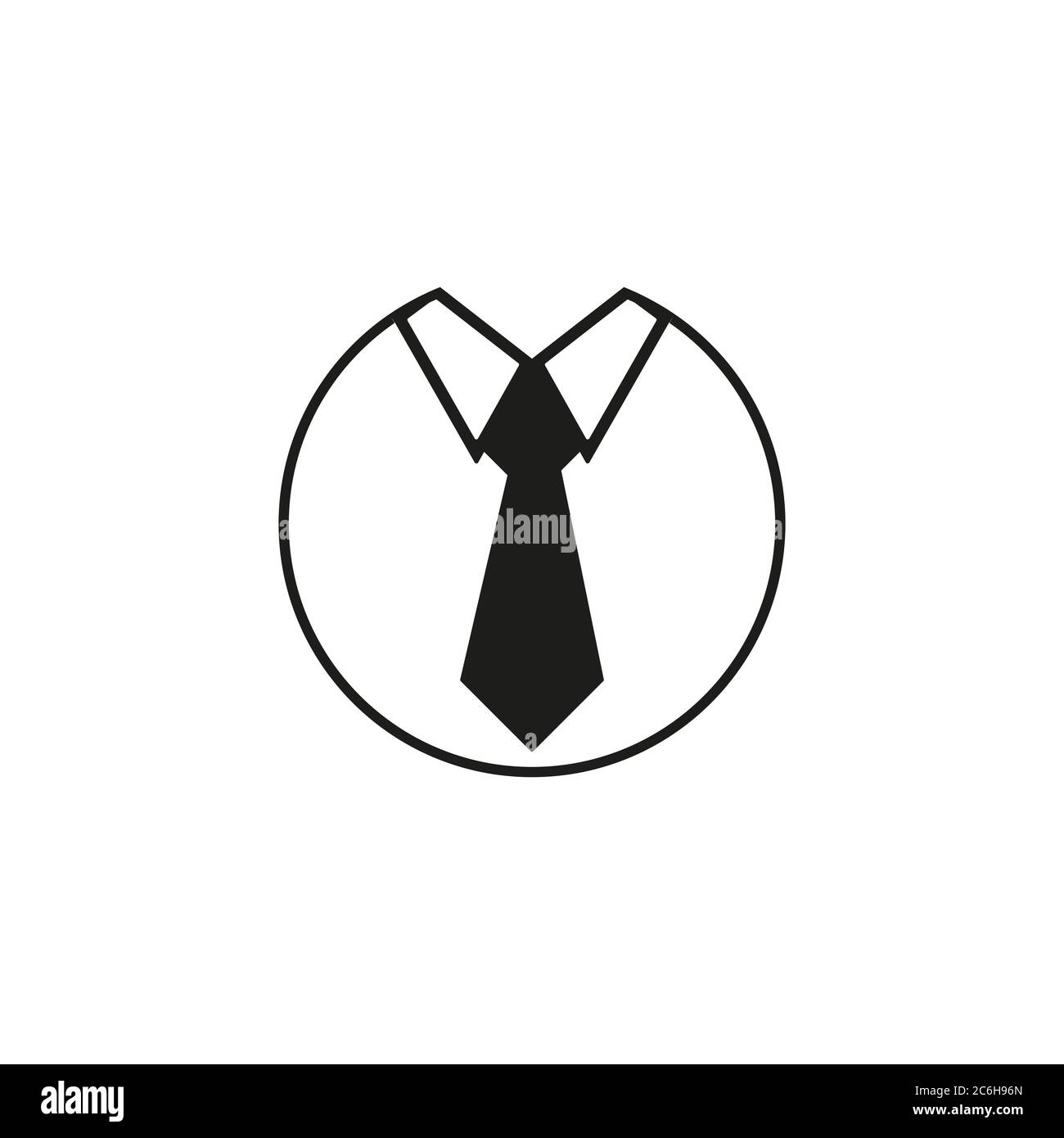 The tie icon. Necktie and neckcloth symbol. Flat Vector illustration ...