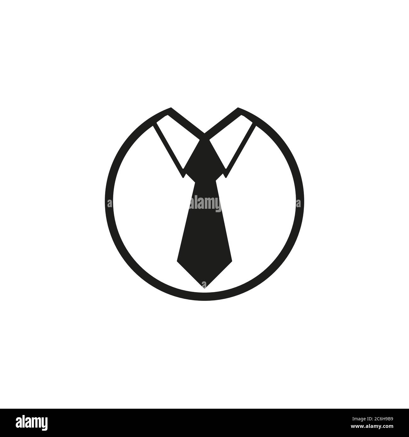 The tie icon. Necktie and neckcloth symbol. Flat Vector illustration ...