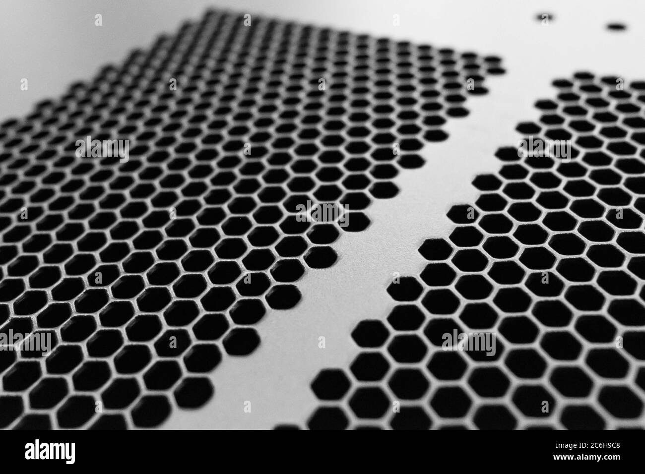 Abstract view of a new technology data centre server racking system ...