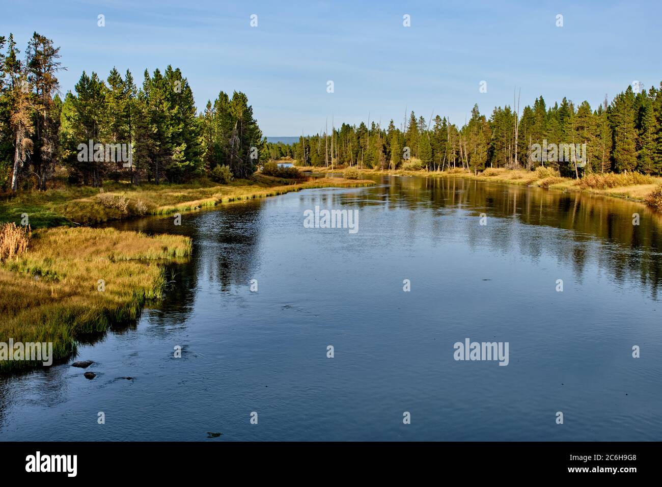 Yellowstone National Park - madison River, USA Stock Photo - Alamy