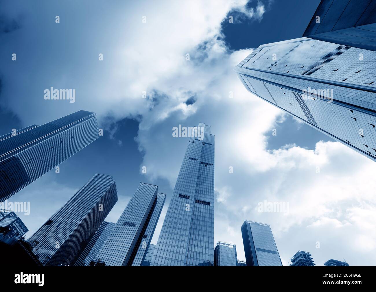 low angle view of skyscrapers in Chongqing,China Stock Photo - Alamy
