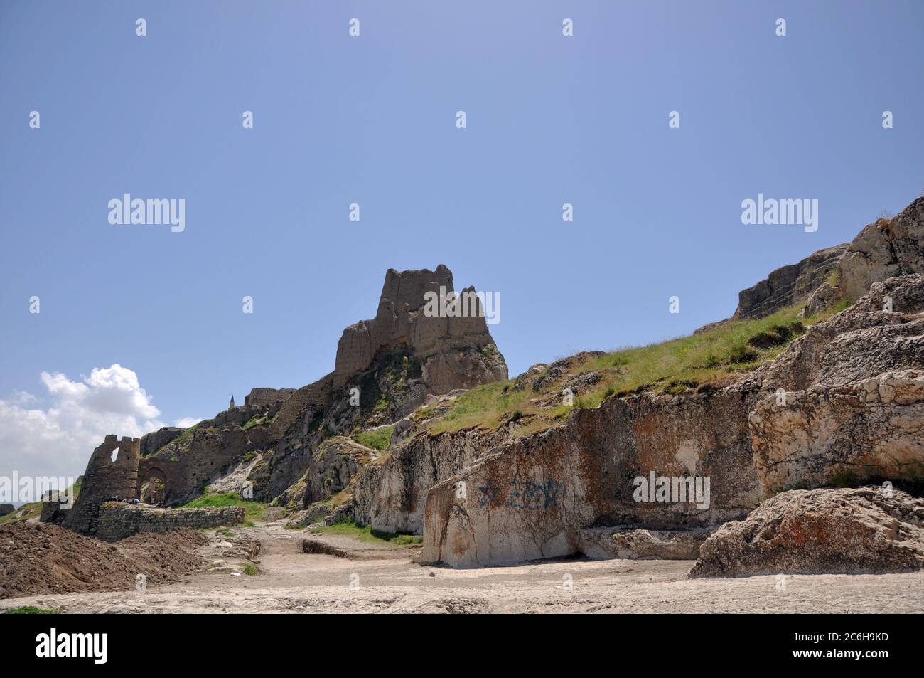 Van, Turkey - 22 May 2011: A view from the historical Van Castle Stock ...