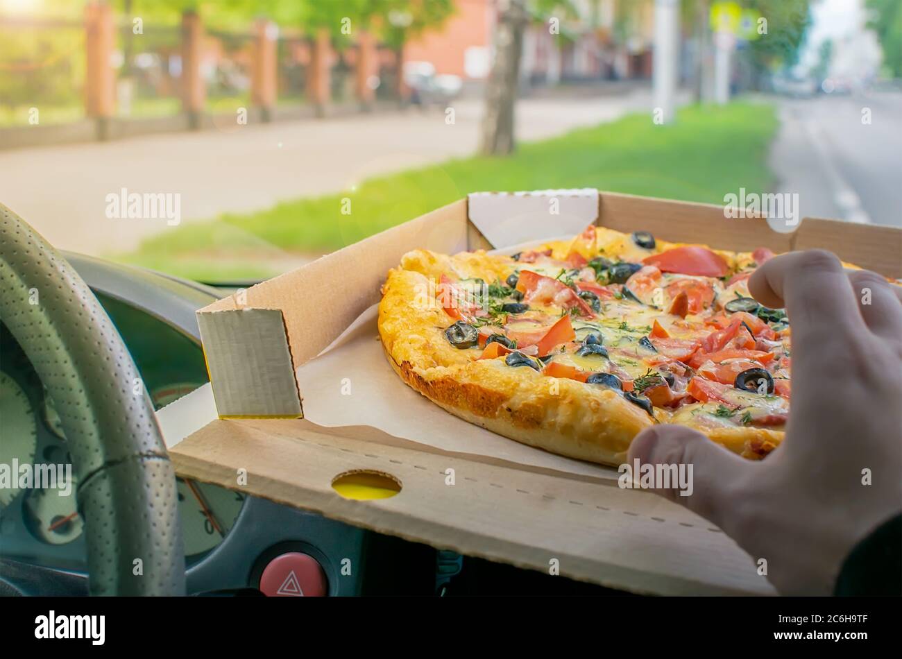 Lunch inside vehicle hi-res stock photography and images - Alamy