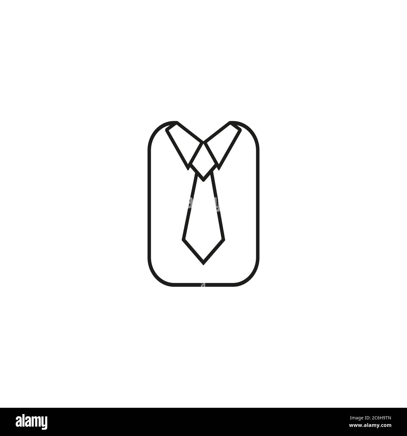The tie icon. Necktie and neckcloth symbol. Flat Vector illustration ...