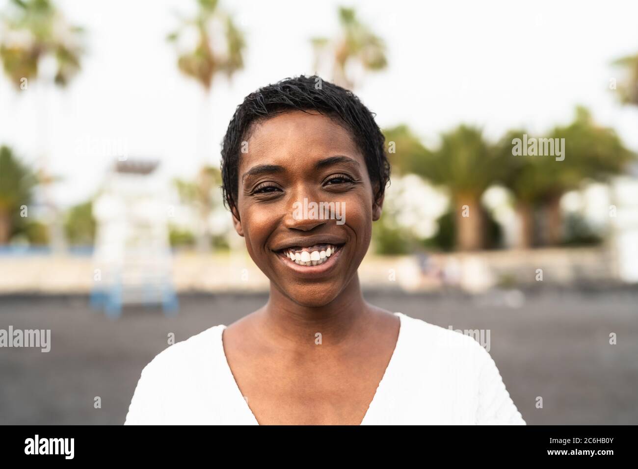 Black african female woman hi-res stock photography and images - Alamy