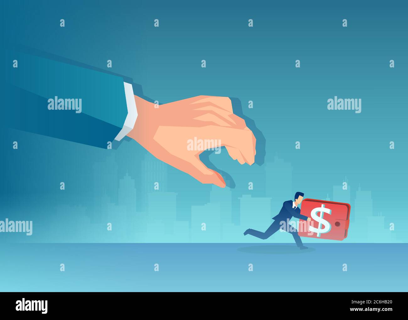 Cartoon man running away hi-res stock photography and images - Alamy