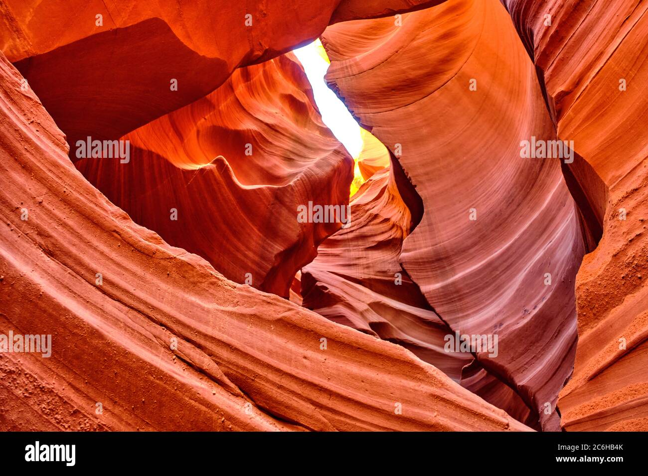 Antelope Canyon lights and rocks arizona usa Stock Photo - Alamy