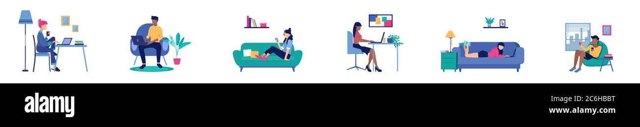 Young men in workplace Stock Vector Images - Alamy