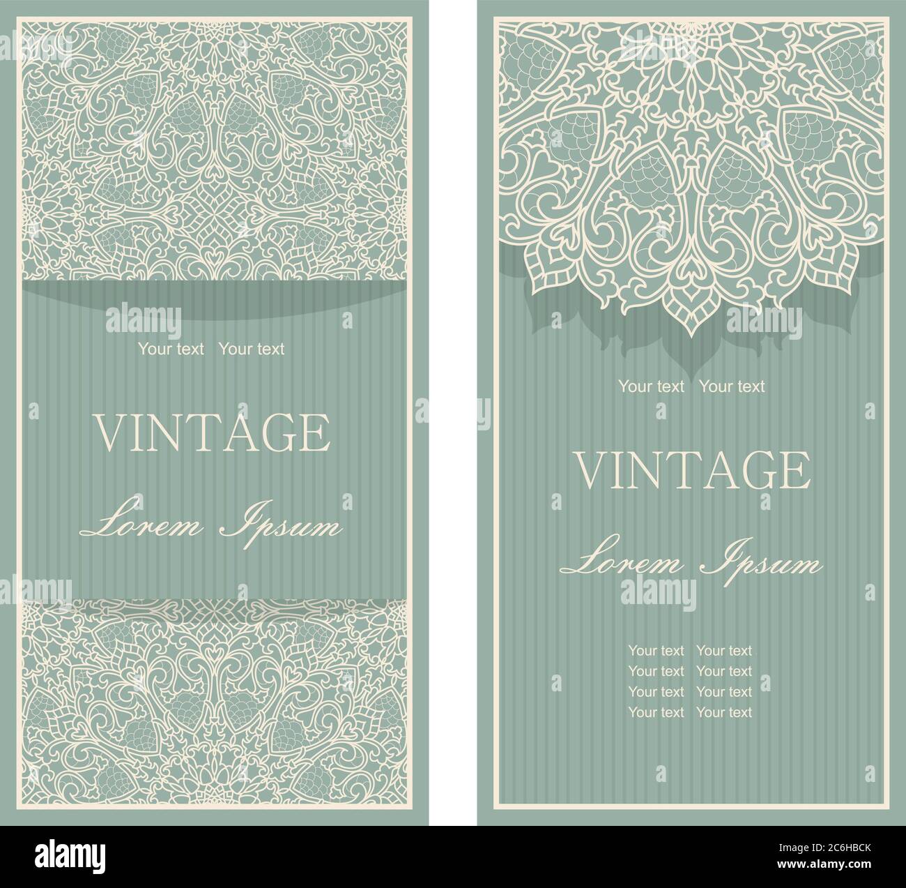 Set of Template greeting card, invitation and advertising banner ...