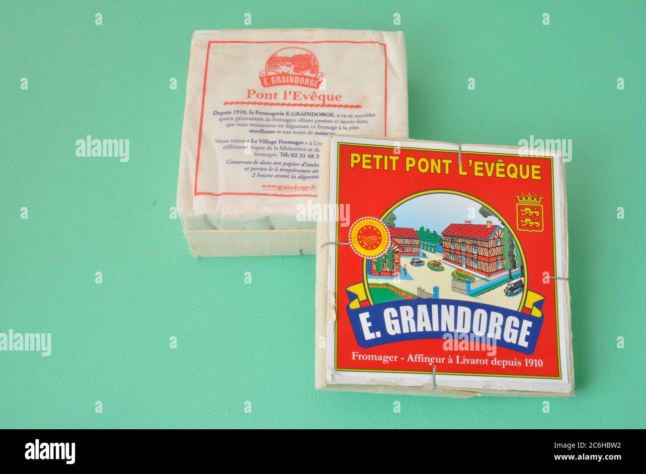 Pont l'Eveque, french cheese Stock Photo - Alamy