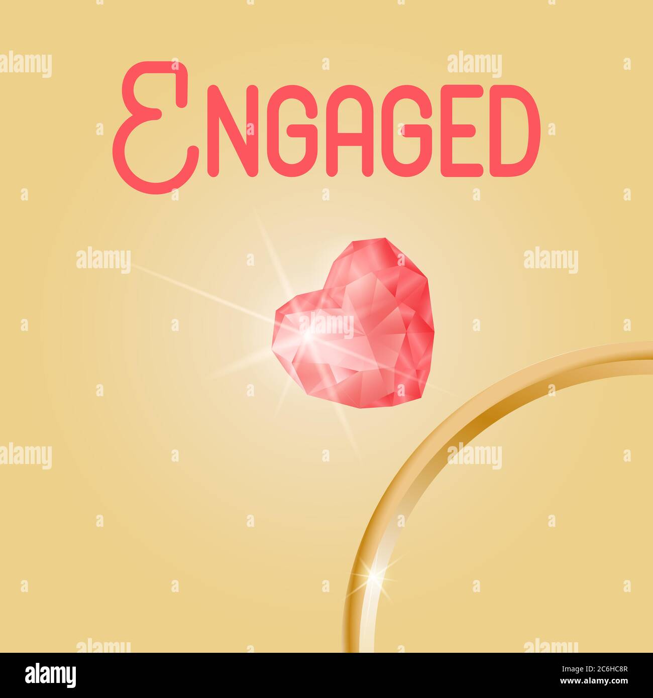 Wedding Background with gold rings and gemstone. Quote lettering ...