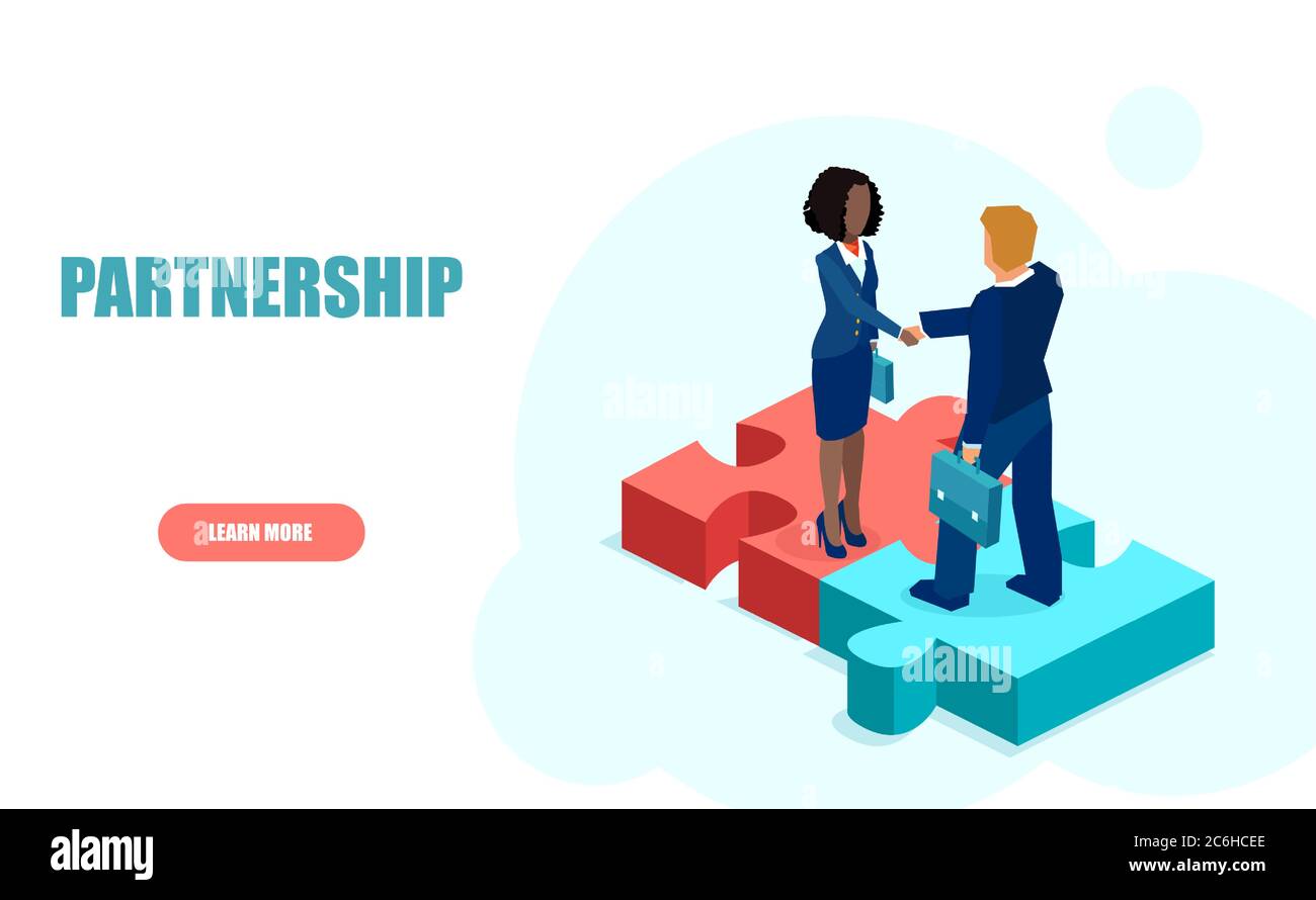 Job interview man woman handshake Stock Vector Images - Alamy