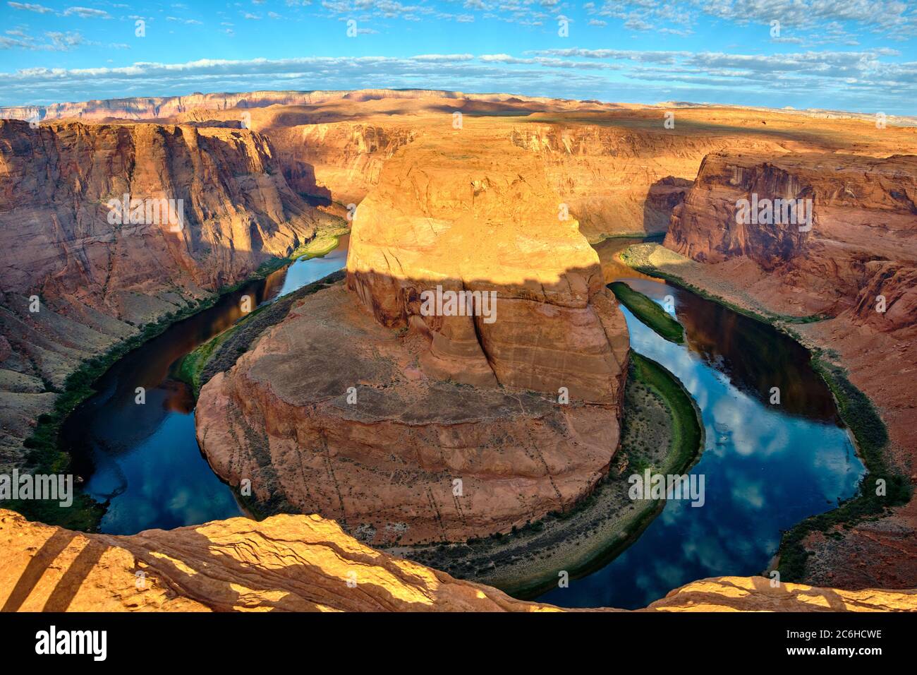 Arizona Horseshoe Bend meander of Colorado River in Glen Canyon Stock ...