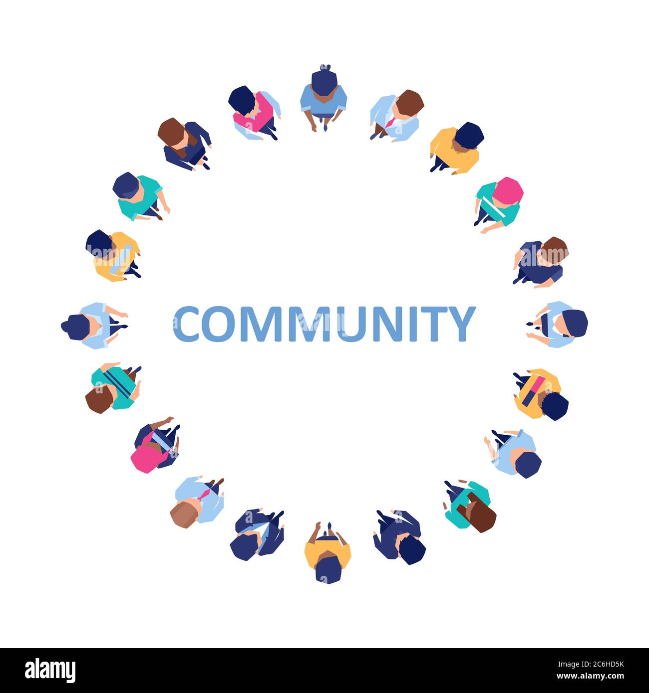 Multicultural people in a circle hi-res stock photography and images ...