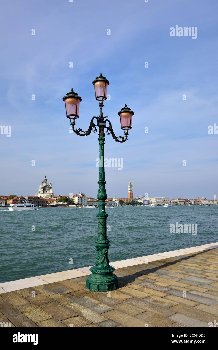 Giudecca island, the street lamppost from Murano glass on the ...