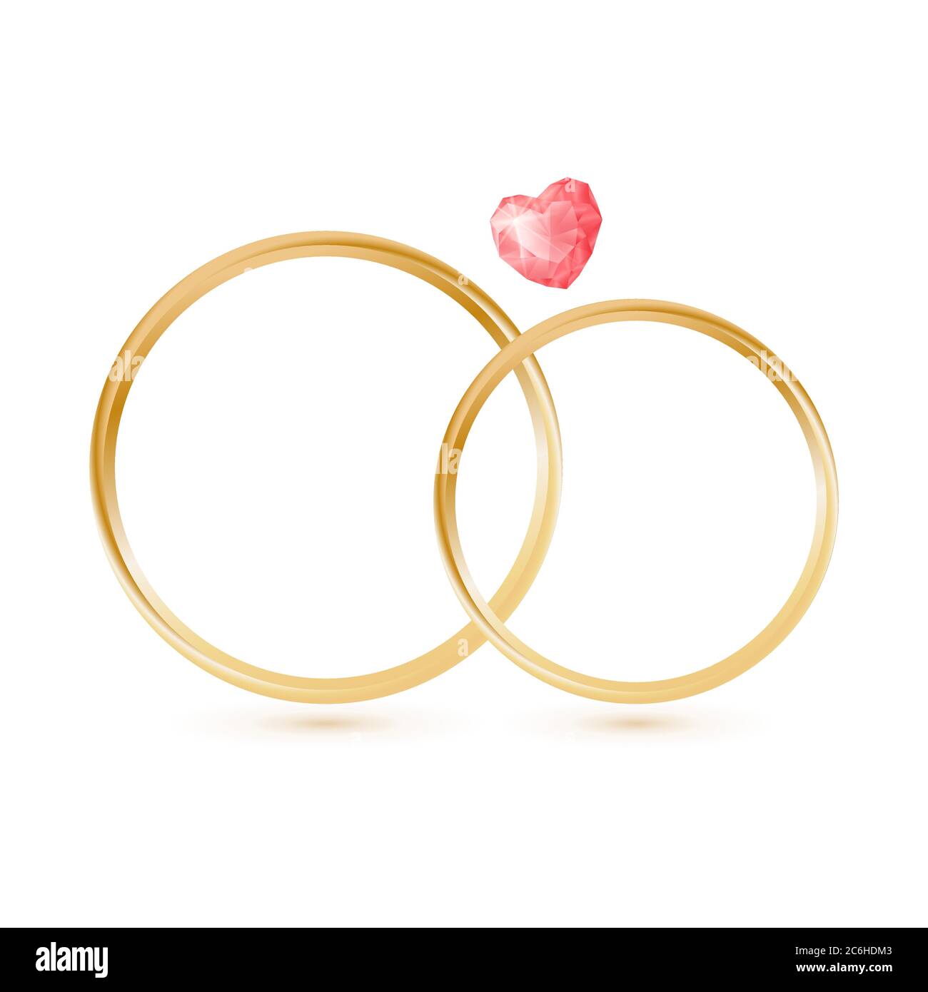 Template wedding invitation gold rings Stock Vector Images - Alamy