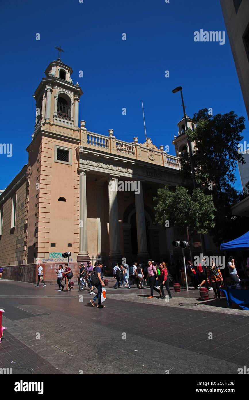 Iglesia de San Agustin, Chuch in Santiago, Chile Stock Photo - Alamy