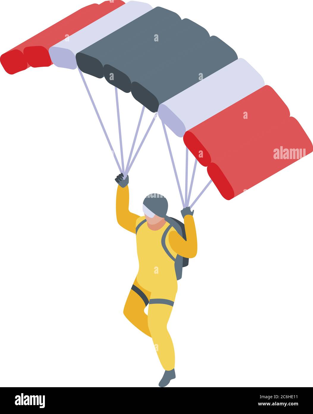Paratrooper icon, isometric style Stock Vector Image & Art - Alamy