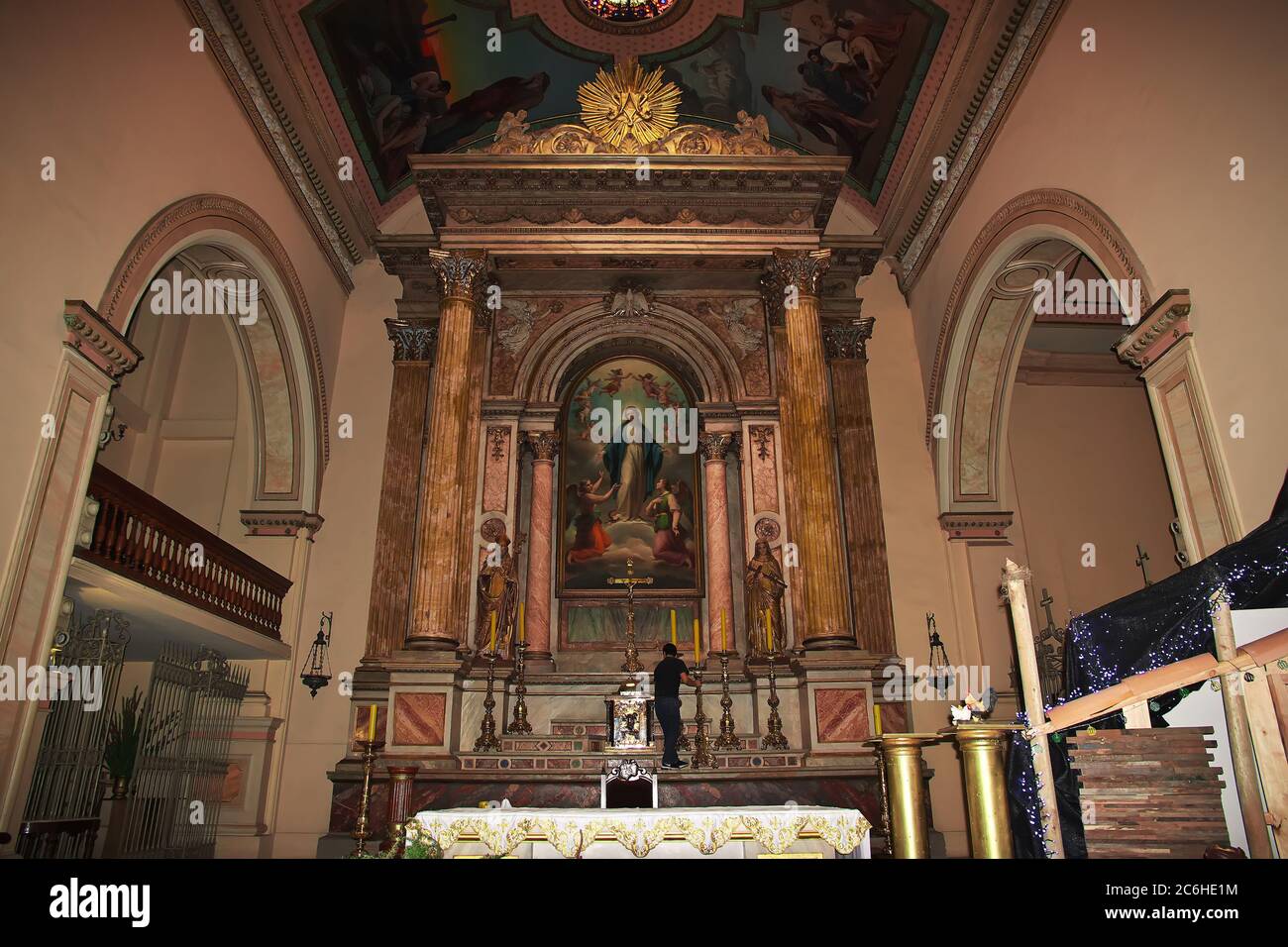 Iglesia de San Agustin, Chuch in Santiago, Chile Stock Photo - Alamy