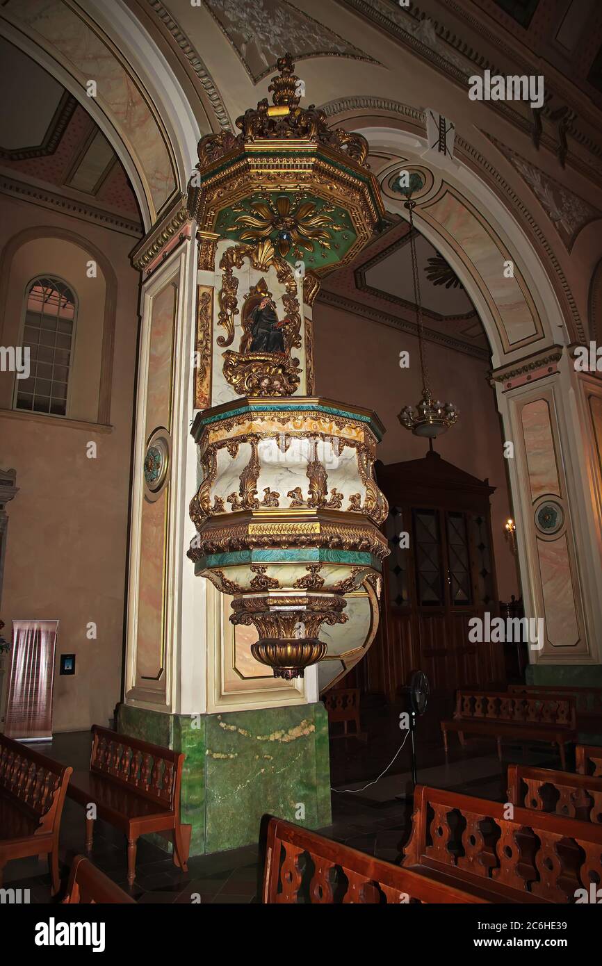 Iglesia de San Agustin, Chuch in Santiago, Chile Stock Photo - Alamy
