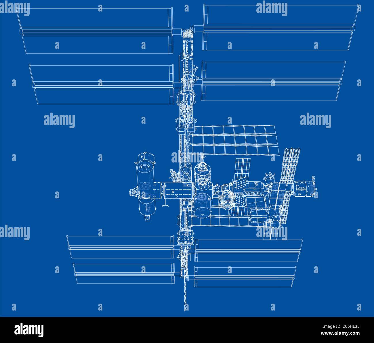 Abstract Spaceship Outline Stock Photo - Alamy