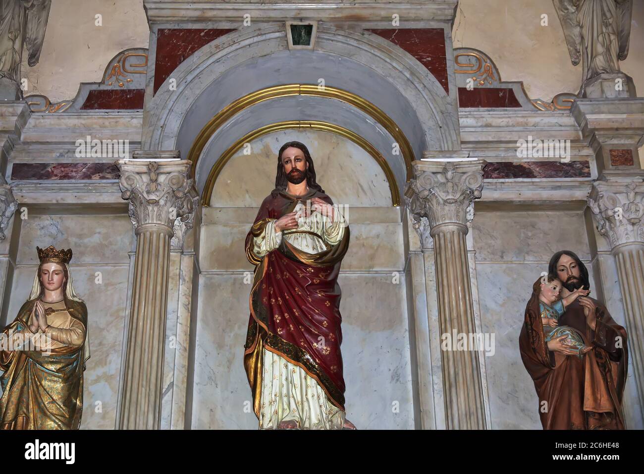 Iglesia de San Agustin, Chuch in Santiago, Chile Stock Photo - Alamy