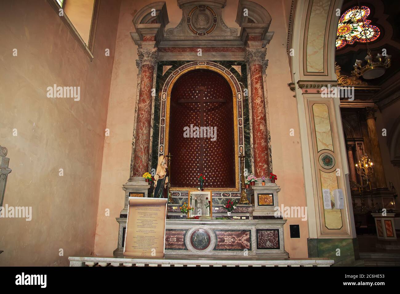 Iglesia de San Agustin, Chuch in Santiago, Chile Stock Photo - Alamy