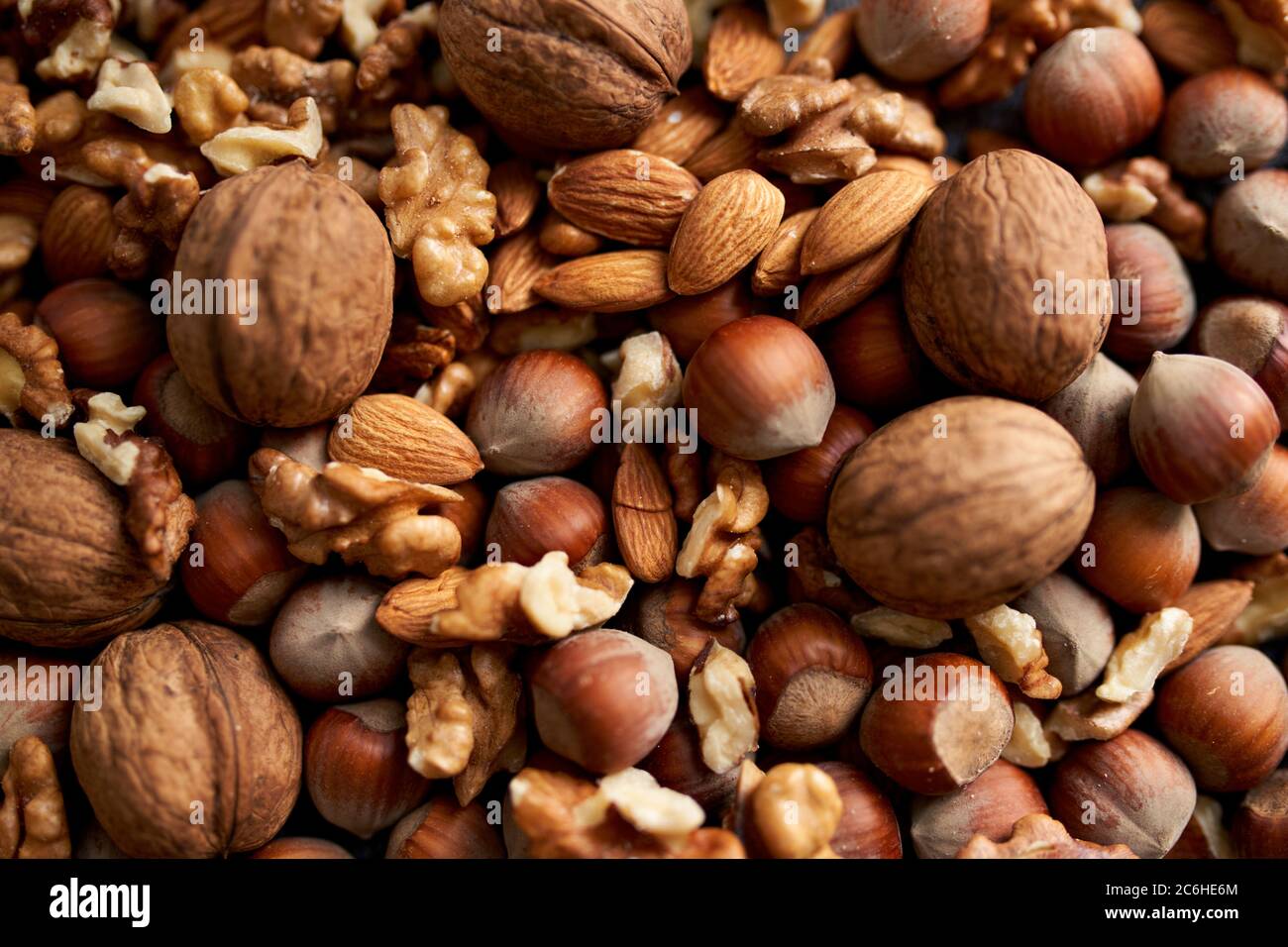 Mix of nuts, closeup Stock Photo - Alamy