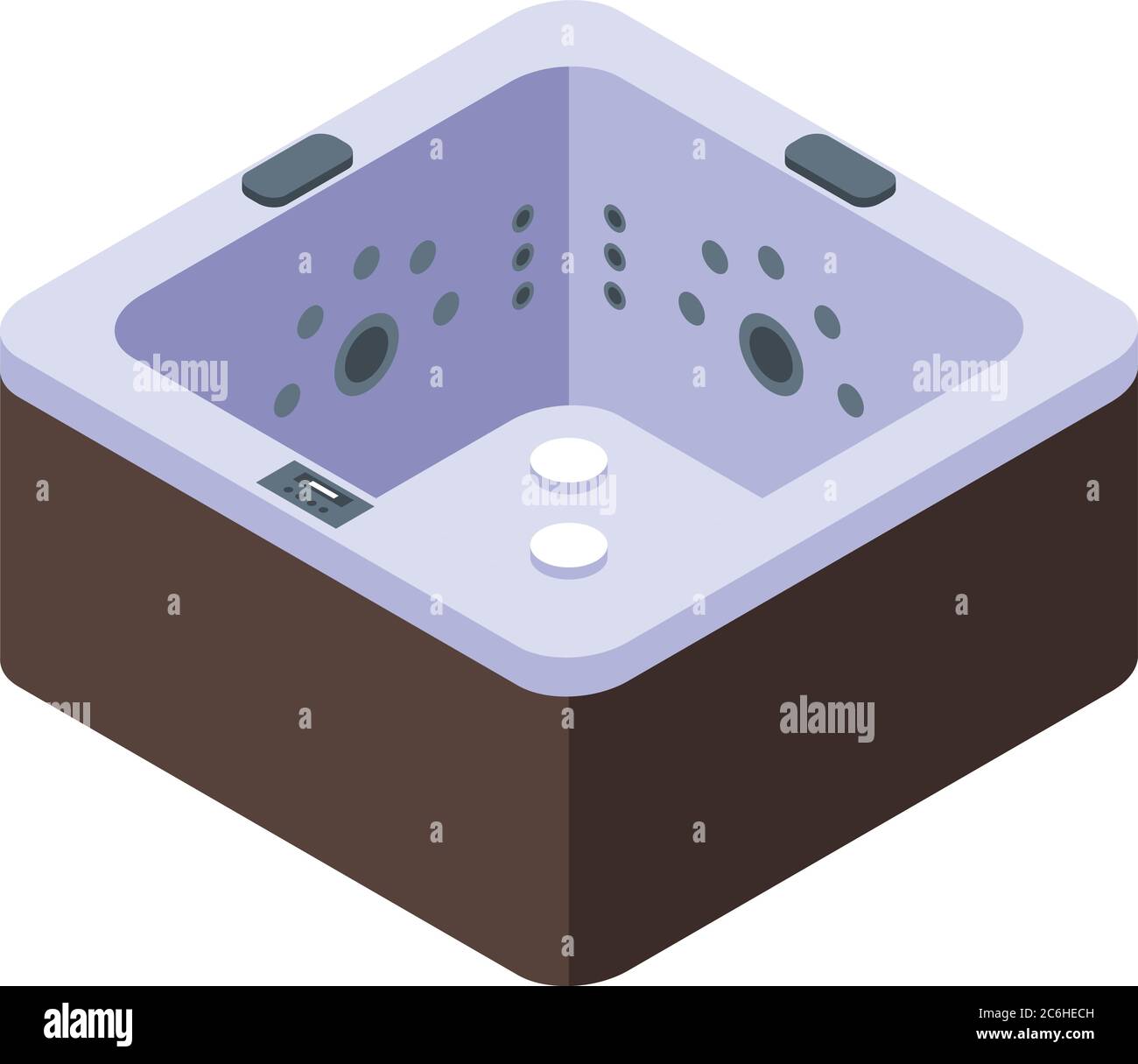 Couple spa jacuzzi Stock Vector Images - Alamy