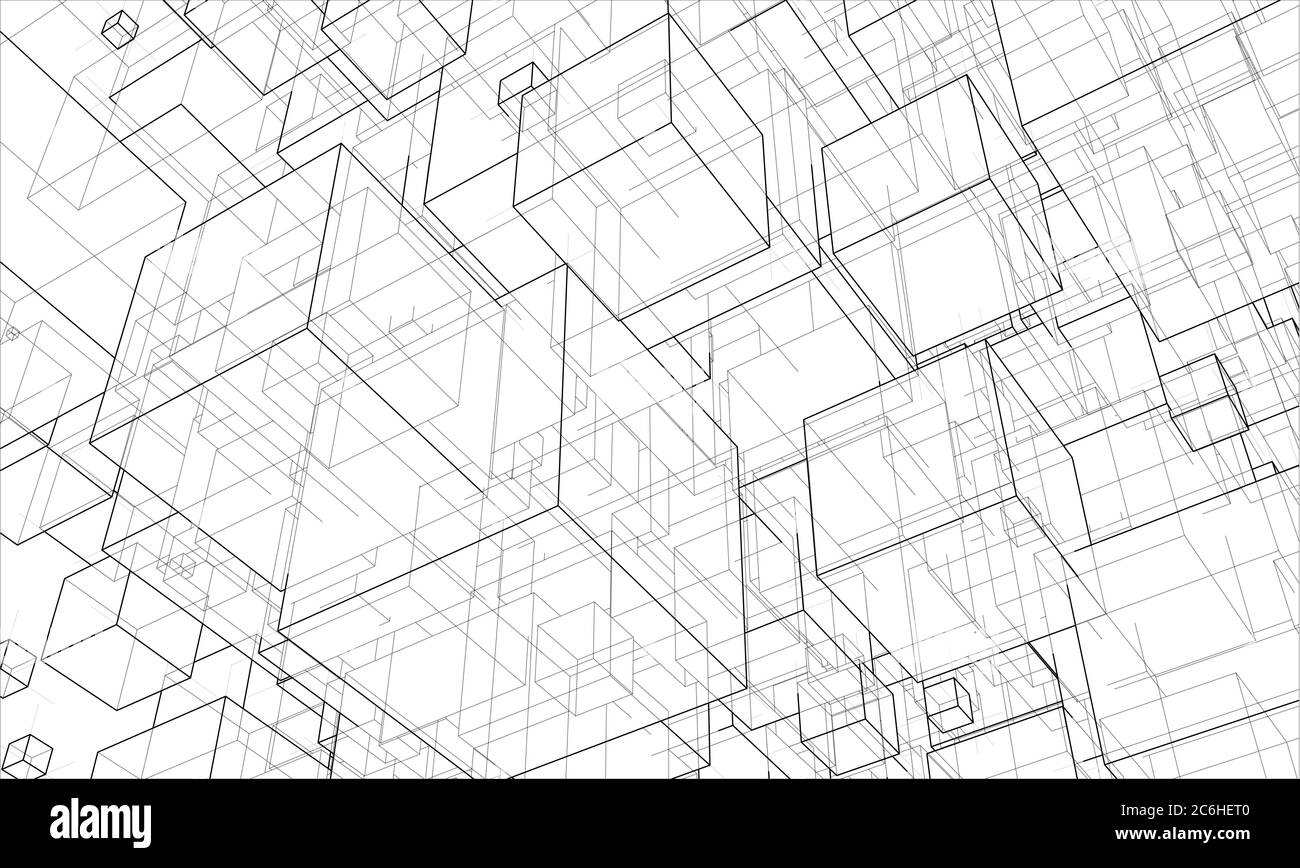 Abstract boxes background Stock Photo - Alamy