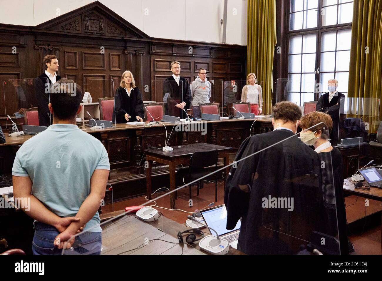 Hamburg, Germany. 10th July, 2020. Anne Maier-Göring (3rd from left ...