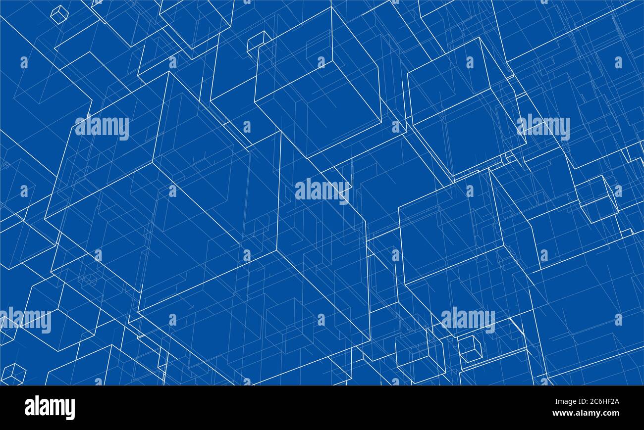 Abstract boxes background Stock Photo - Alamy
